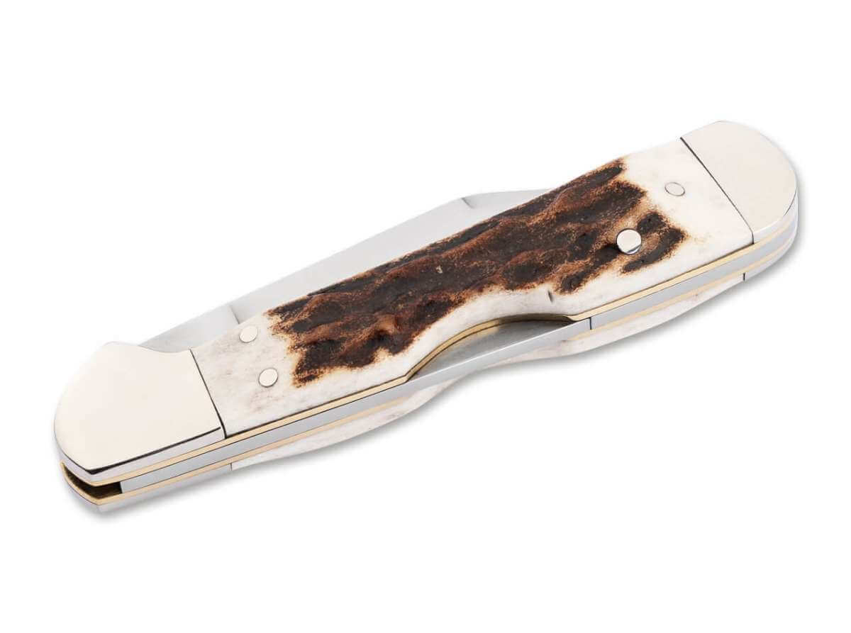 Böker Manufaktur Treebrand Copperhead Backlock Stag | Boker USA