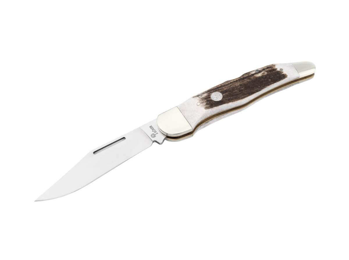Boker Germany Treebrand Locking Hunter One Blade Stag D2 | Boker USA